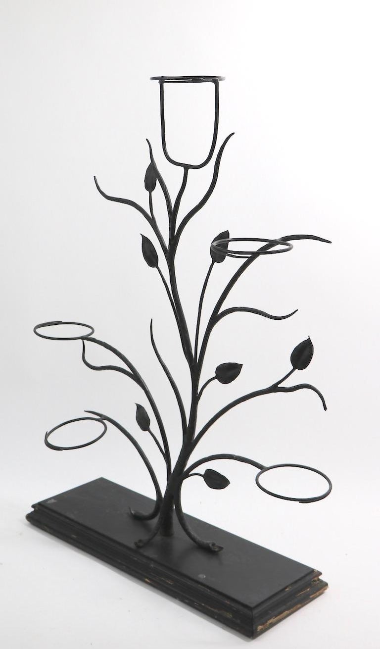 Pair of Wrought Iron Tree Form Plant Stands Attributed to Salterini For ...