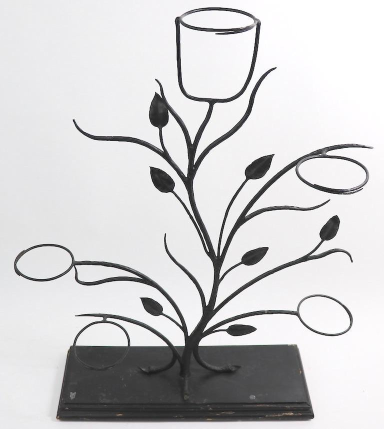 Pair of Wrought Iron Tree Form Plant Stands Attributed to Salterini For ...