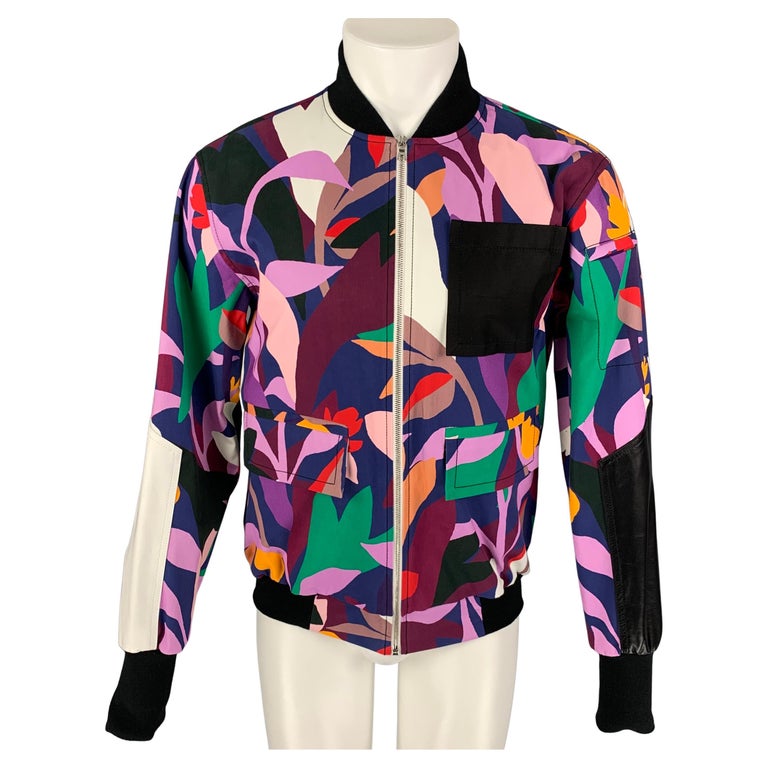PRABAL GURUNG Size XS Multi-Color Cotton Blend Bomber Jacket at 1stDibs