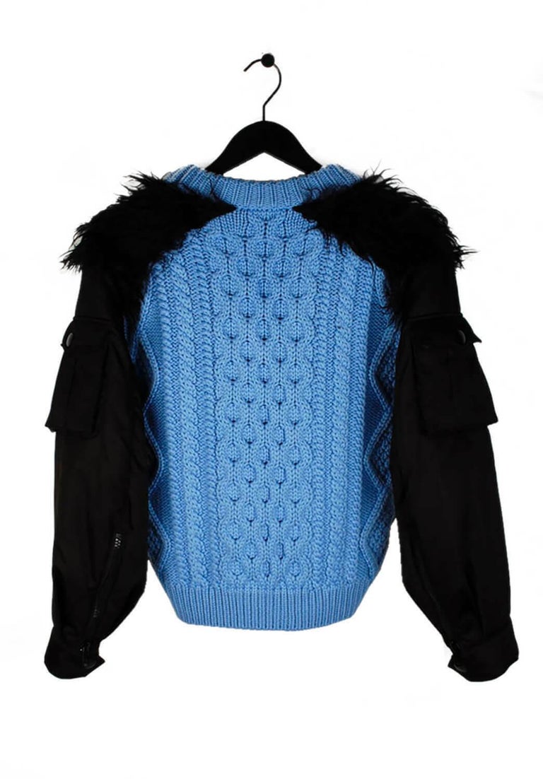 Prada 2019 Knitted Body Pockets Epaulettes Men Jacket Size 44IT (fits S ...