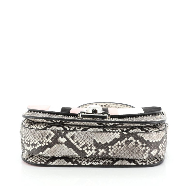 Prada Arcade Chain Crossbody Python And Suede at 1stDibs