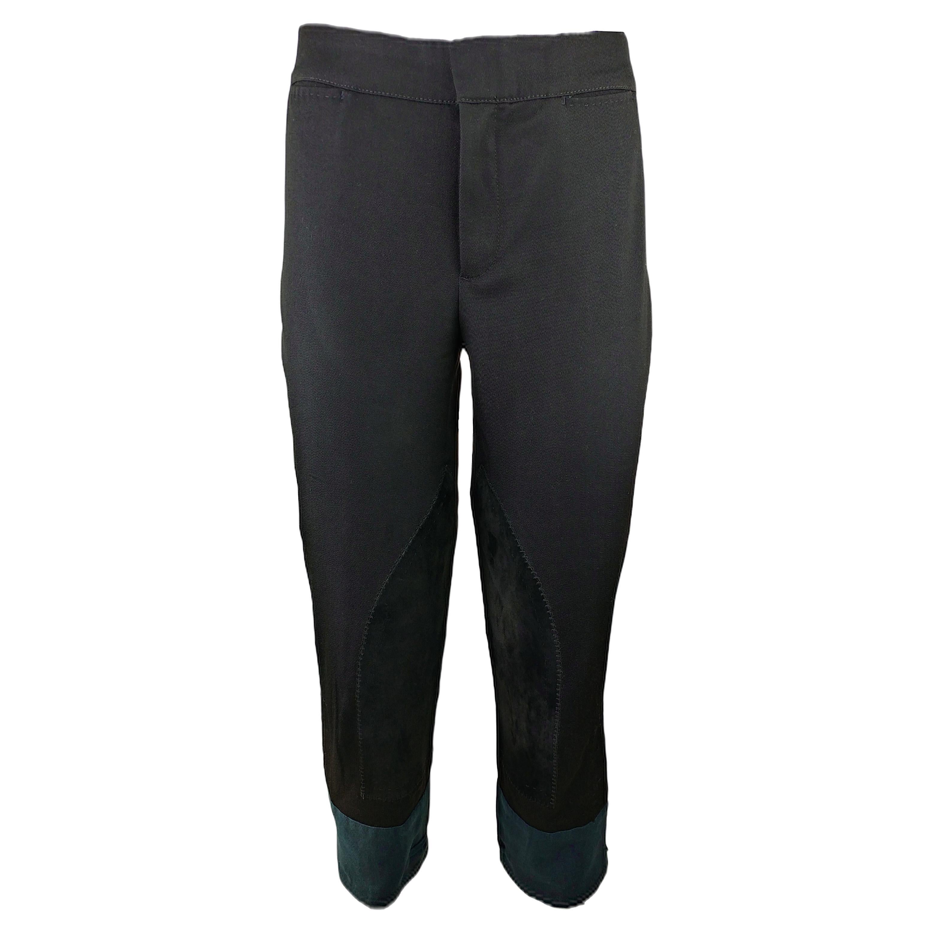 Vintage S/S 2003 Karl Lagerfeld for Fendi Embellished Black Leather ...