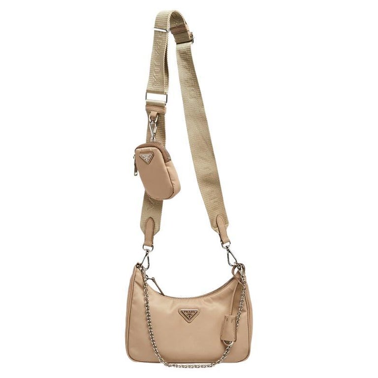Prada Beige Tessuto Nylon Re-Edition 2005 Baguette Bag at 1stDibs ...