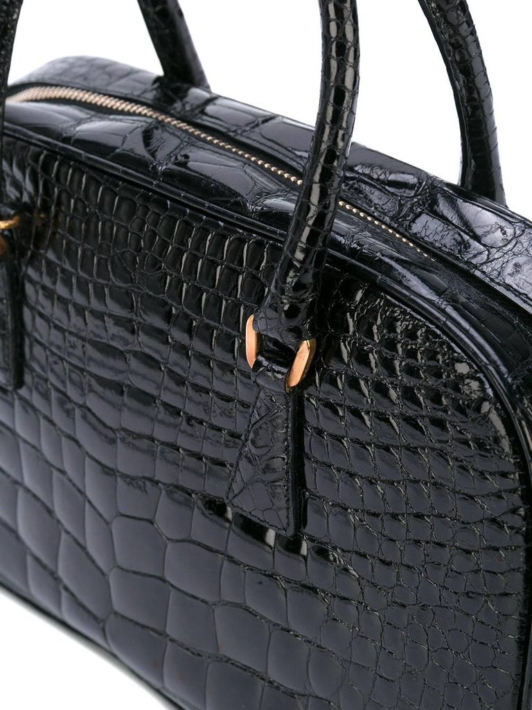 Prada Black Crocodile Leather Vintage Bag, 2000s at 1stDibs | prada ...