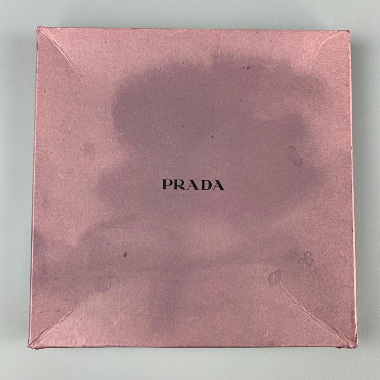 PRADA Black Fabric Feathers Tie Up Collar at 1stDibs