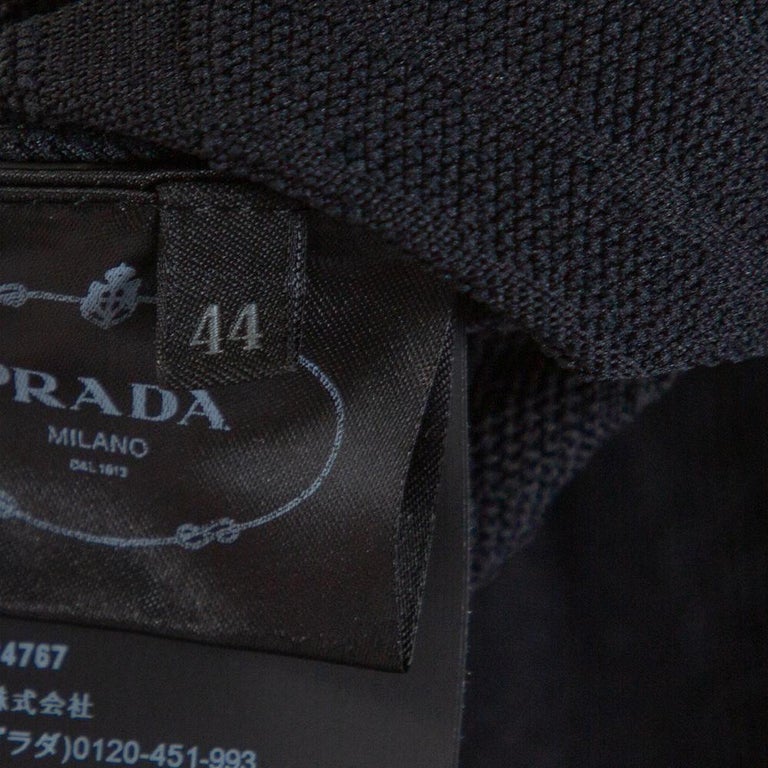 Prada Black Geometric Motif Technical Leggings M at 1stDibs