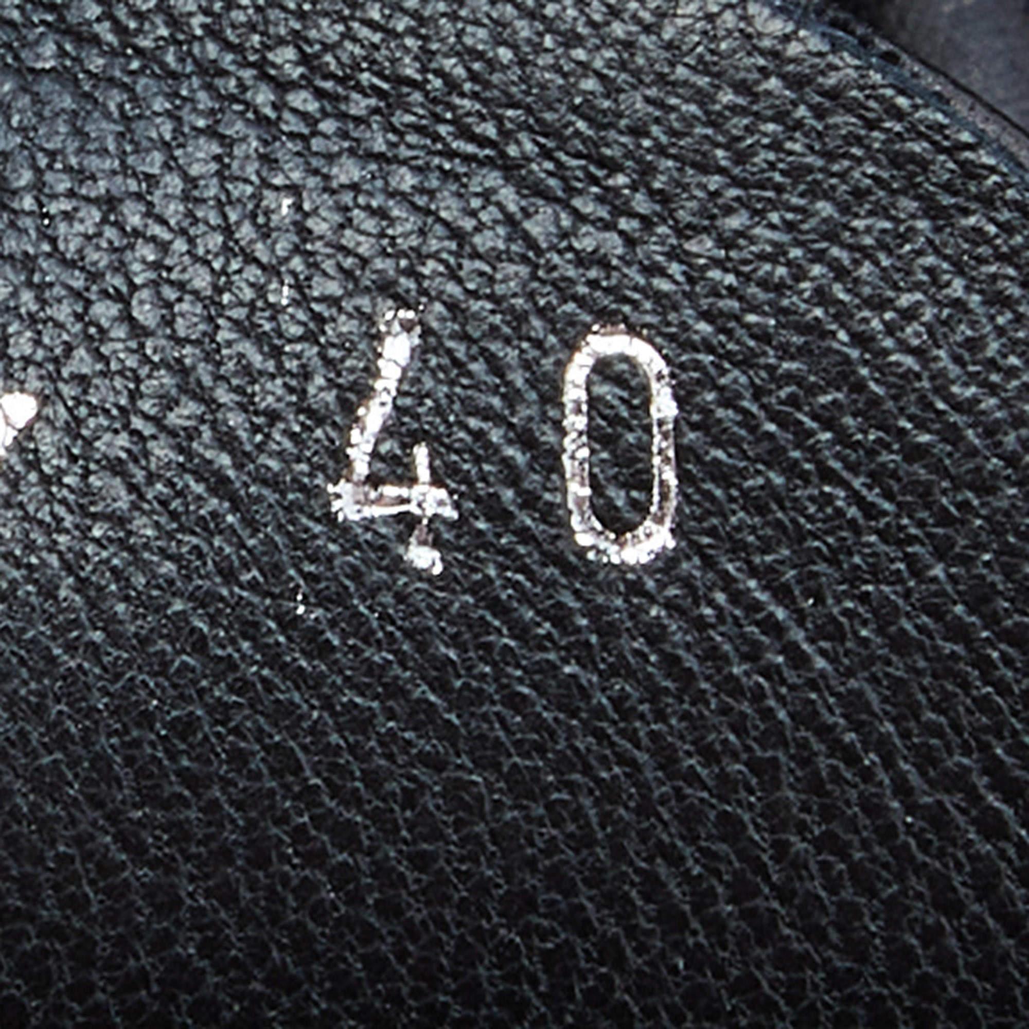 Prada Black Leather Logo Loafers Size 40 For Sale at 1stDibs