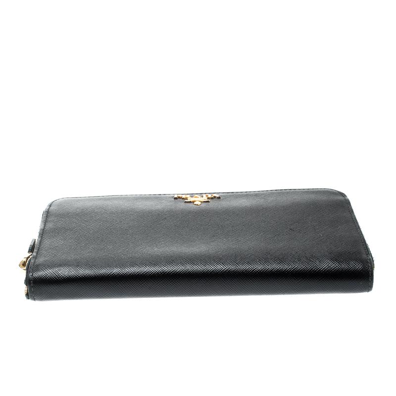 Prada Black Leather Zip Around Wallet at 1stDibs | prada wallet men ...