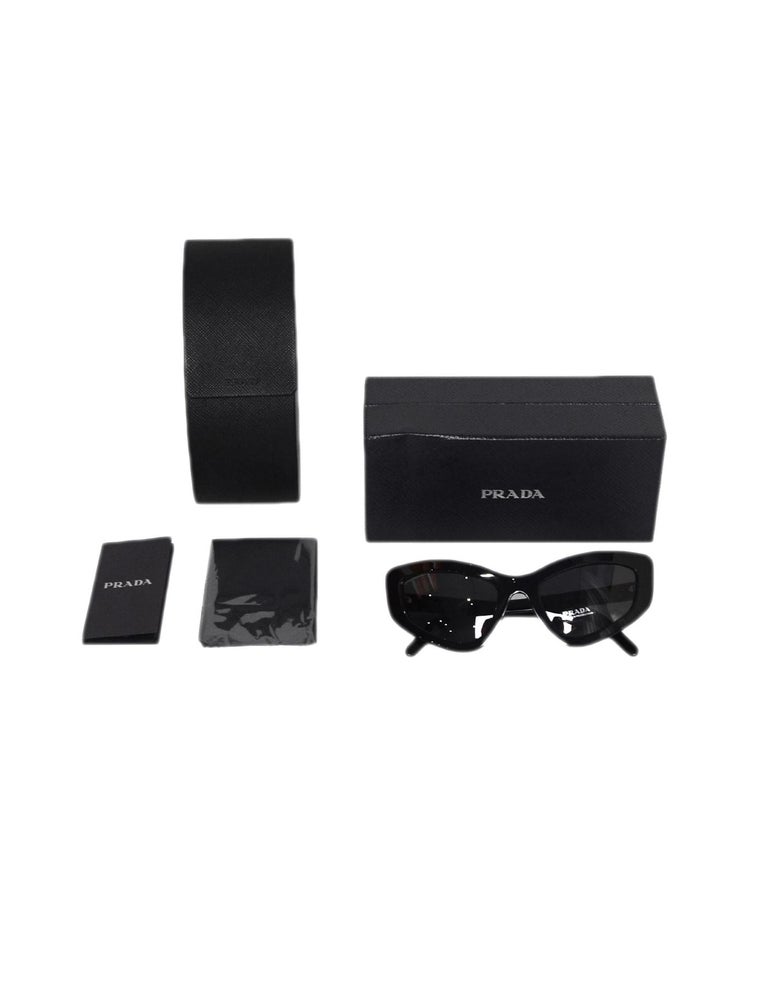Prada Black Millennials 11VS Sunglasses For Sale at 1stDibs | prada pr 11vs
