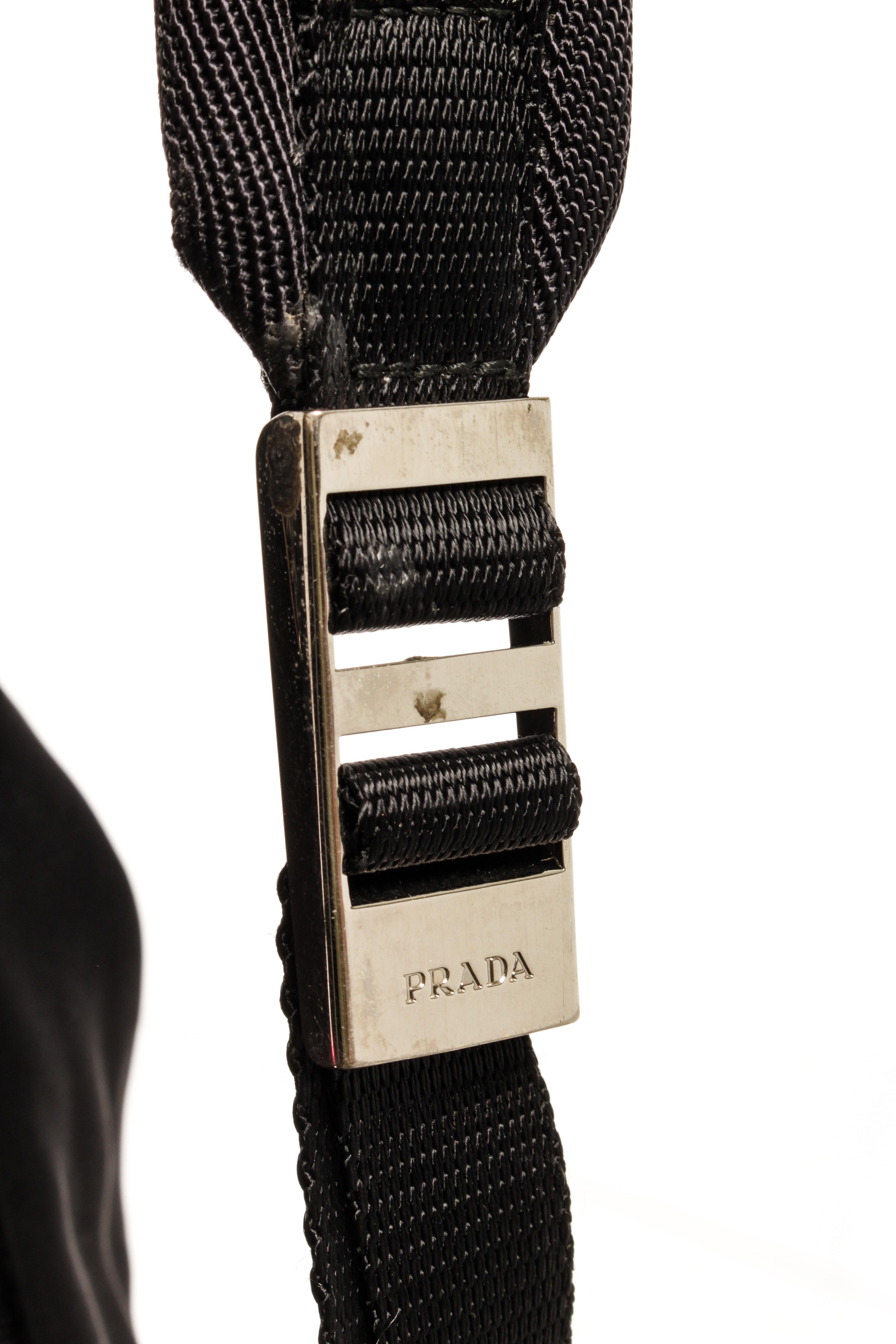 Prada Black Nylon Backpack at 1stDibs | prada silver backpack