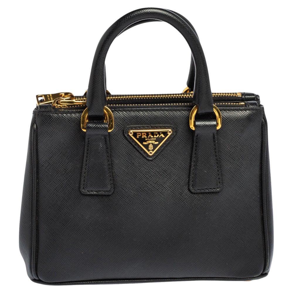 Vintage Prada Handbag Chocolate Brown Leather Shoulder Bag at 1stDibs