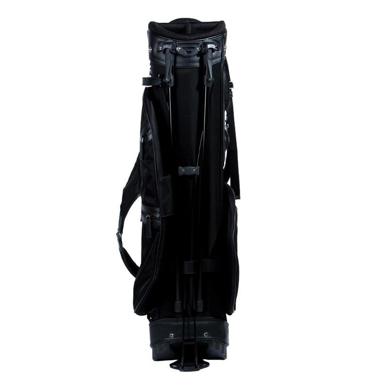 Prada Black Tessuto And Saffiano Leather Golf Bag For Sale At 1stdibs Prada Golf Bag