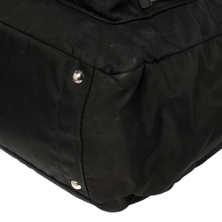 Prada Black Tessuto Nylon Diaper Bag at 1stDibs | prada diaper bag ...