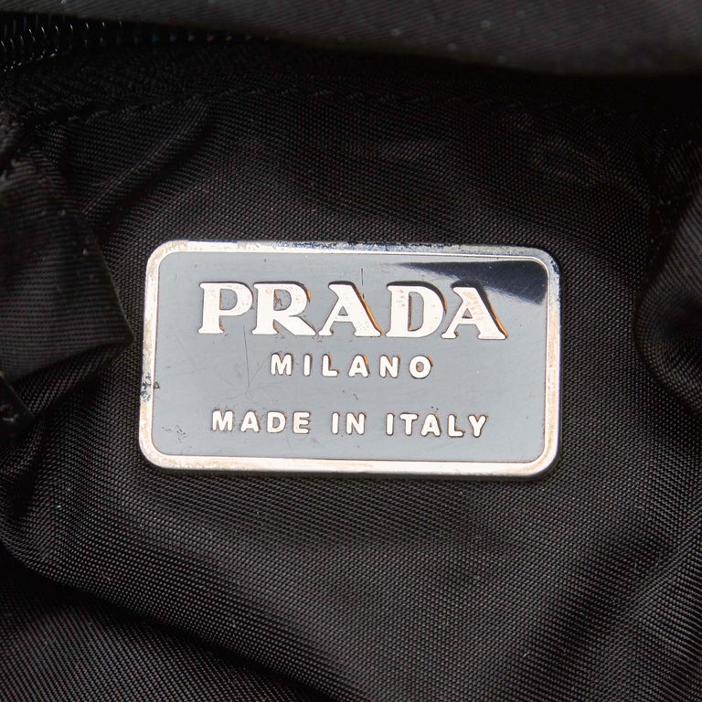 Prada Black Tessuto Nylon Drawstring Shoulder Bag at 1stDibs
