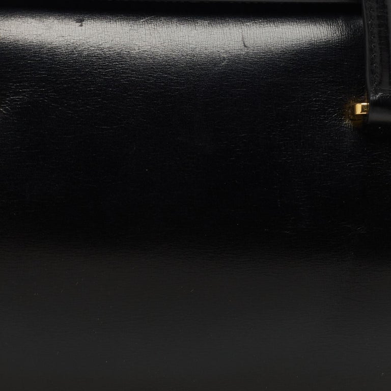 Prada Black/White Leather Turn Lock Satchel For Sale at 1stDibs