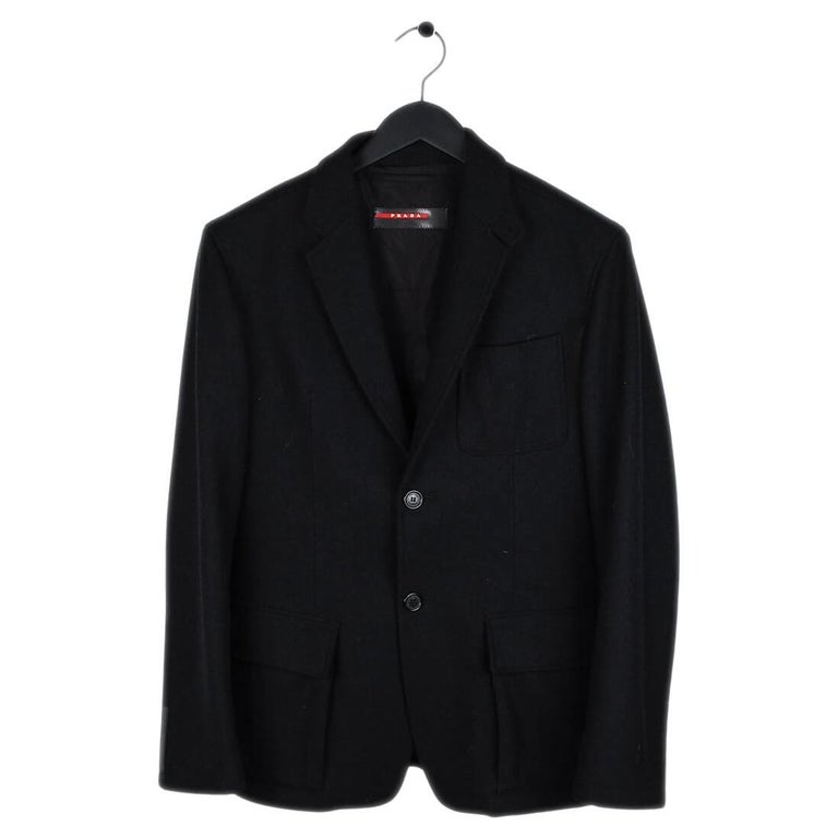 Prada Blazer Style Wool Men Thick Jacket Size 52IT(L) (S010) For Sale ...