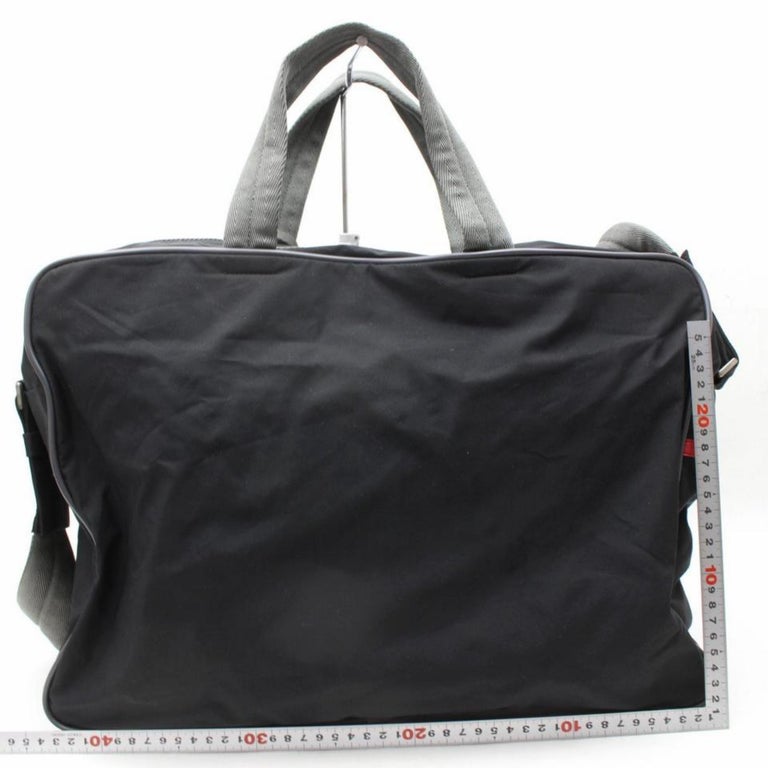 Prada Boston Sports 2way 867765 Black Nylon Shoulder Bag For Sale at 1stDibs