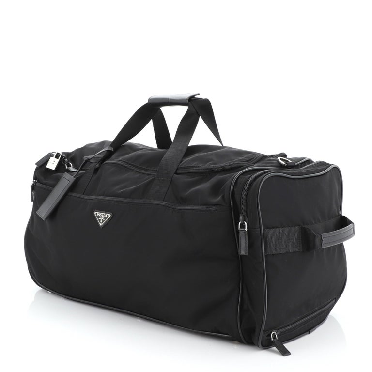 Prada Boston Trolley Tessuto Large at 1stDibs