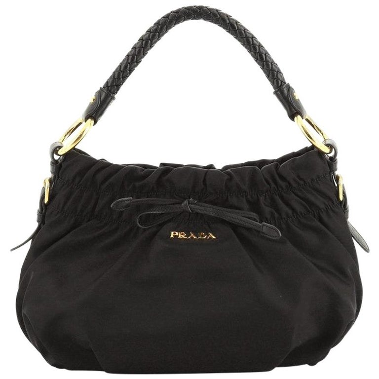 Prada Bow Hobo Tessuto Small at 1stDibs