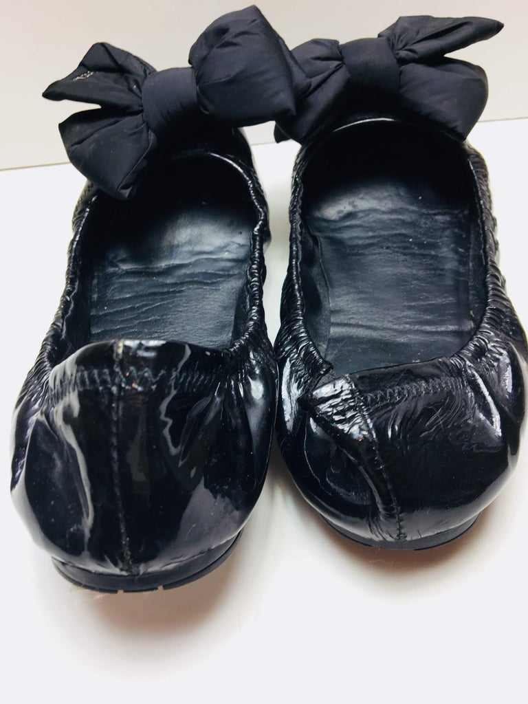 Prada Patent Leather Ballet Flat at 1stDibs