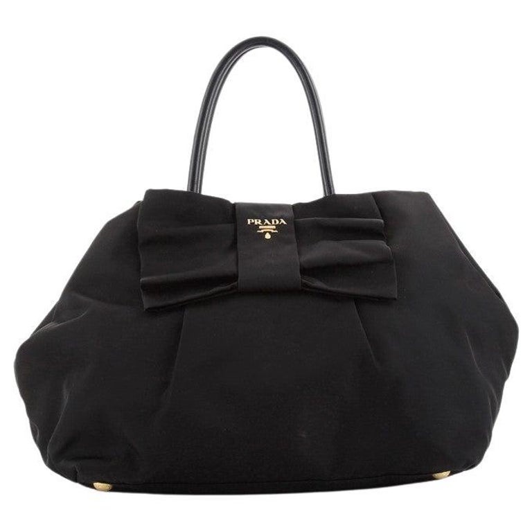 Prada Bow Tote Tessuto with Leather Small at 1stDibs