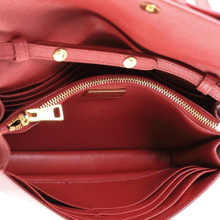 Prada Bow Wallet on Strap Saffiano Leather Small at 1stDibs | prada ...