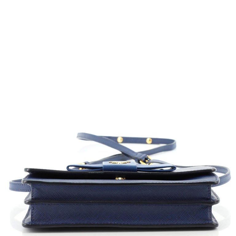 Prada Bow Wallet on Strap Saffiano Leather Small at 1stDibs