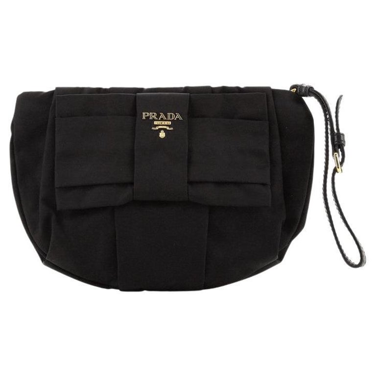 Prada Bow Wristlet Pouch Tessuto Small at 1stDibs