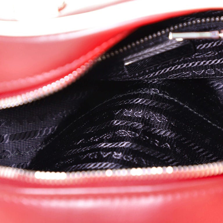 Prada Bowling Convertible Handle Bag Leather Small For Sale at 1stDibs