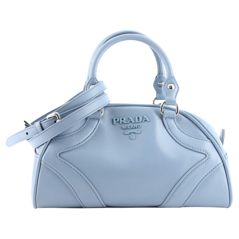 Prada Bowling Convertible Handle Bag Leather Small at 1stDibs