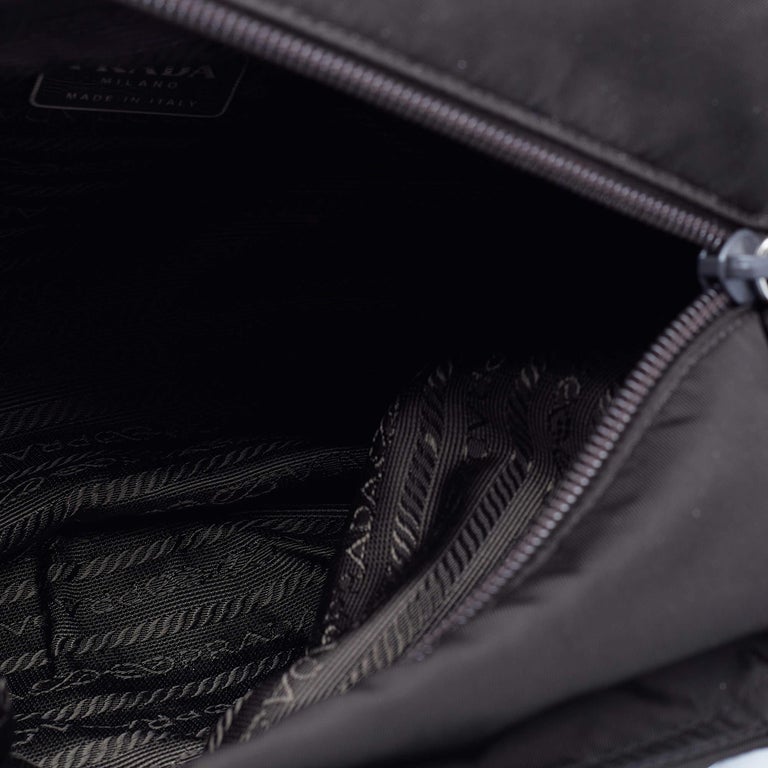 Prada Brown Tessuto Nylon Tote For Sale at 1stDibs