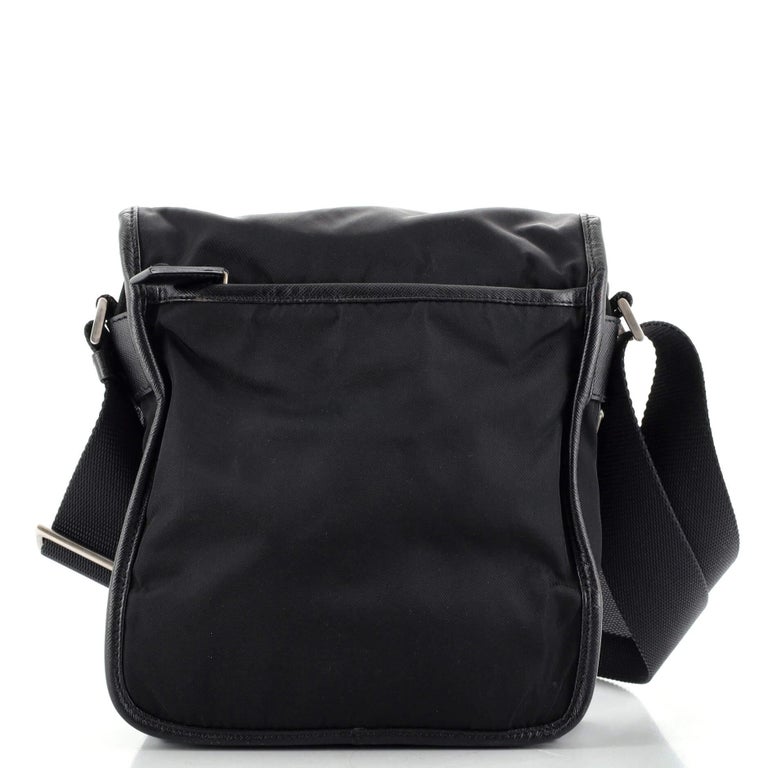 Prada Buckle Messenger Bag Tessuto Small For Sale at 1stDibs