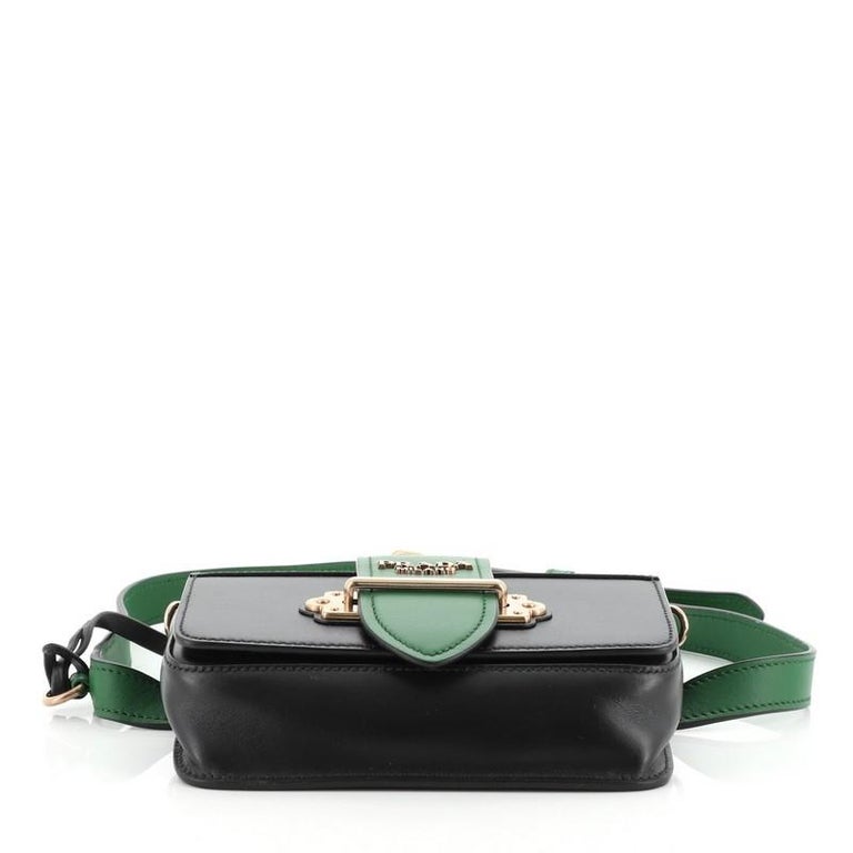 Prada Cahier Belt Bag City Calf and Saffiano Small at 1stDibs