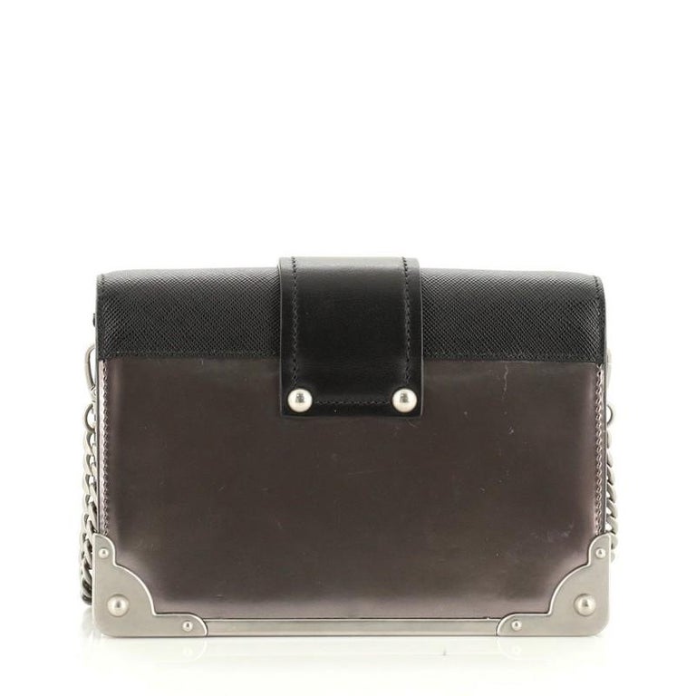 Prada Cahier Chain Crossbody Bag City Calf Small at 1stDibs | prada bags