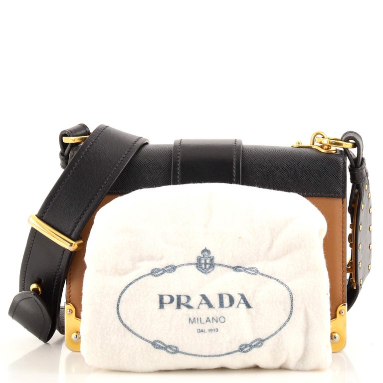 Prada Cahier Crossbody Bag City Calf and Saffiano Small at 1stDibs
