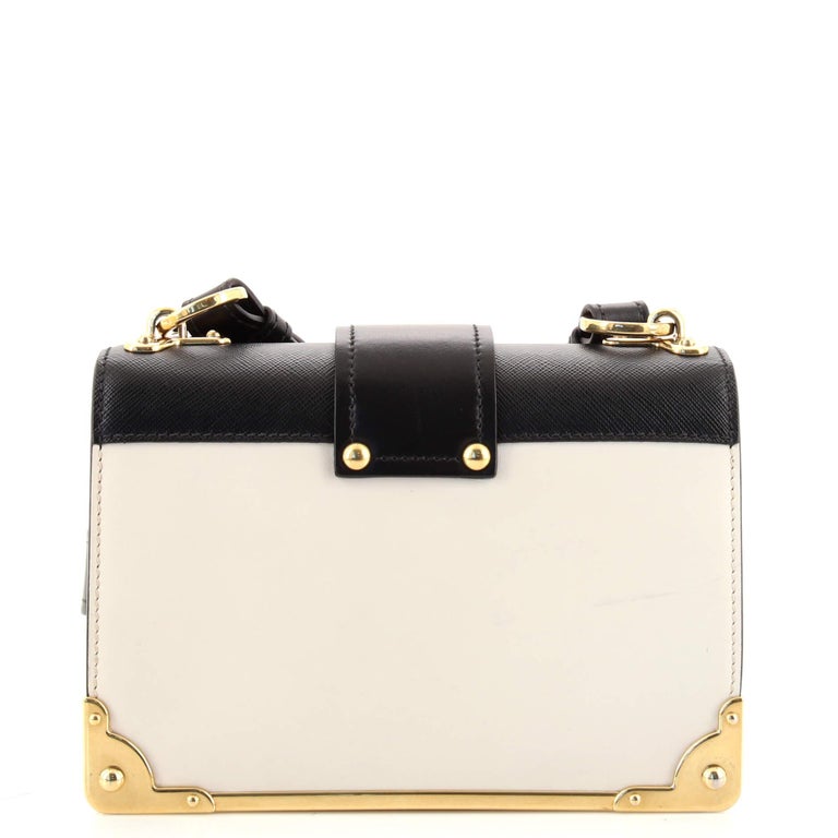 Prada Cahier Crossbody Bag Embellished Leather Small at 1stDibs