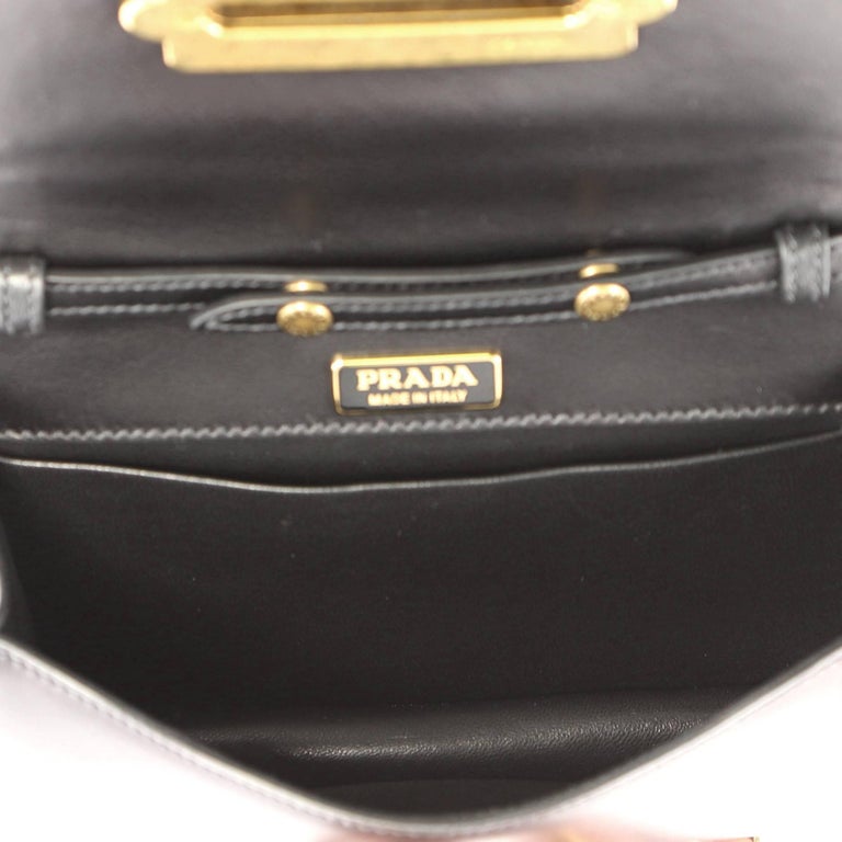 Prada Cahier Crossbody Bag Embellished Leather Small at 1stDibs | prada crossbody