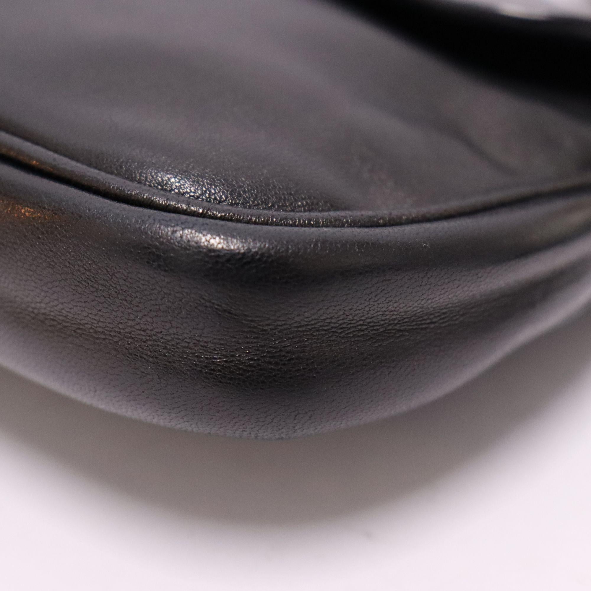 Prada Calf Leather Push Lock Shoulder Bag For Sale at 1stDibs