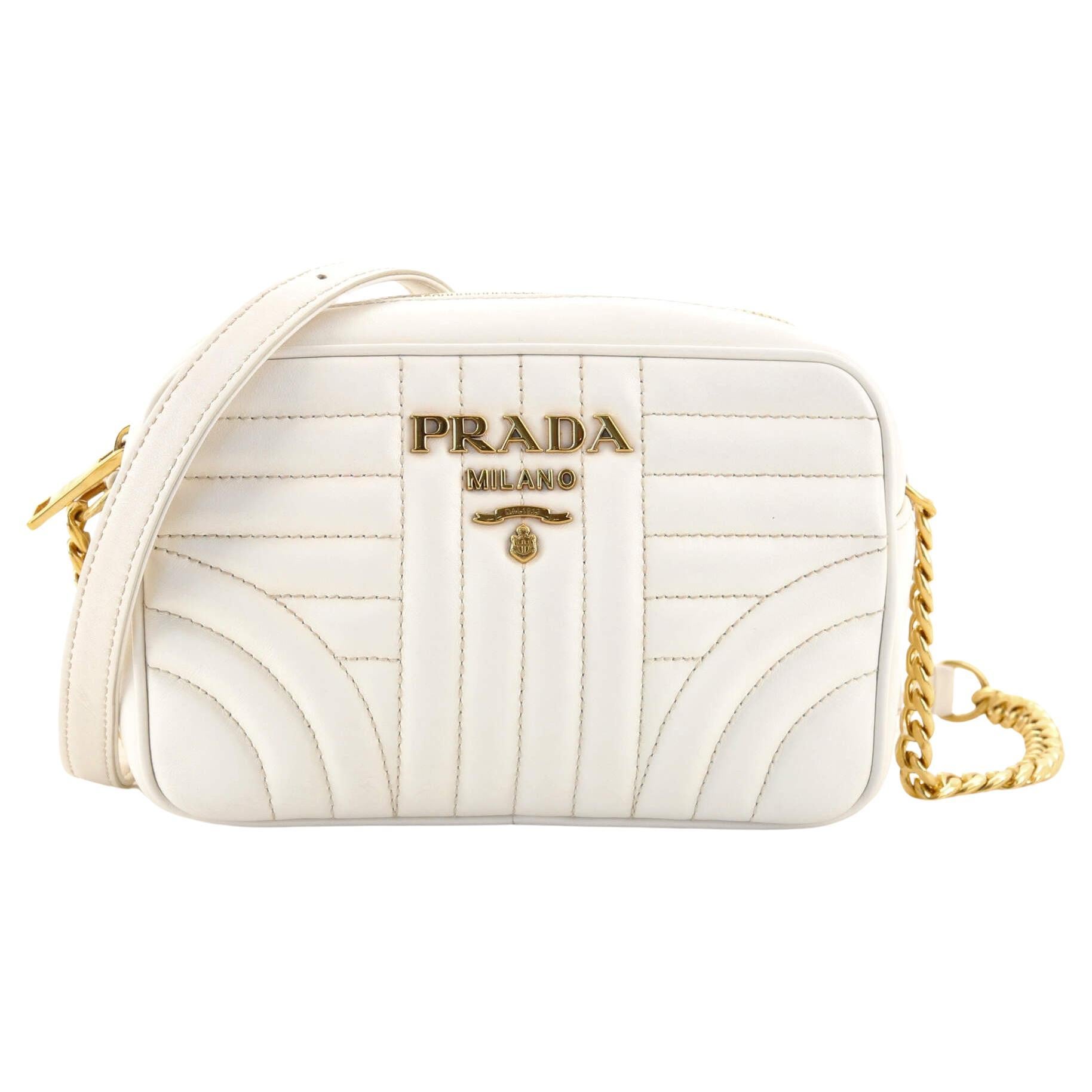 Prada Camera Bag Diagramme Quilted Leather Mini at 1stDibs