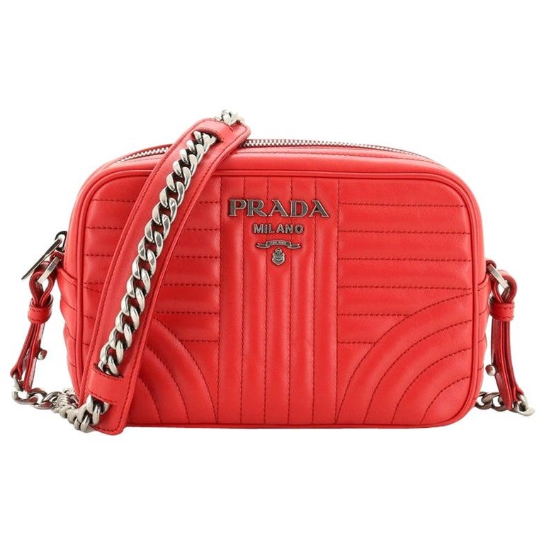 Prada Camera Bag Diagramme Quilted Leather Small at 1stDibs