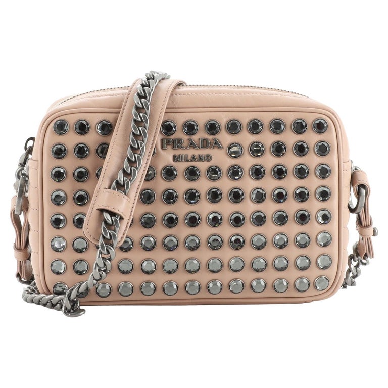 Prada Camera Bag Embellished Diagramme Quilted Leather Small at 1stDibs