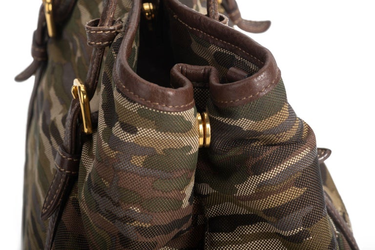 Prada Camouflage 2 Way Tote For Sale at 1stDibs