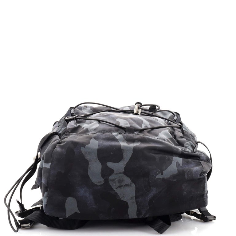 Prada Camouflage Backpack Tessuto Large For Sale at 1stDibs