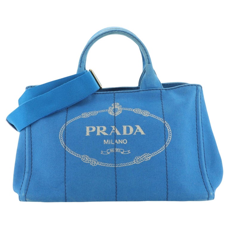 Prada Canapa Convertible Tote Canvas Medium at 1stDibs