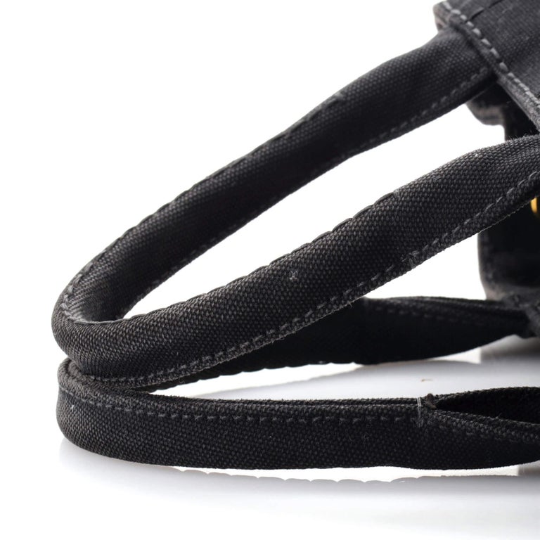 Prada Canapa Convertible Tote Canvas Mini For Sale at 1stDibs
