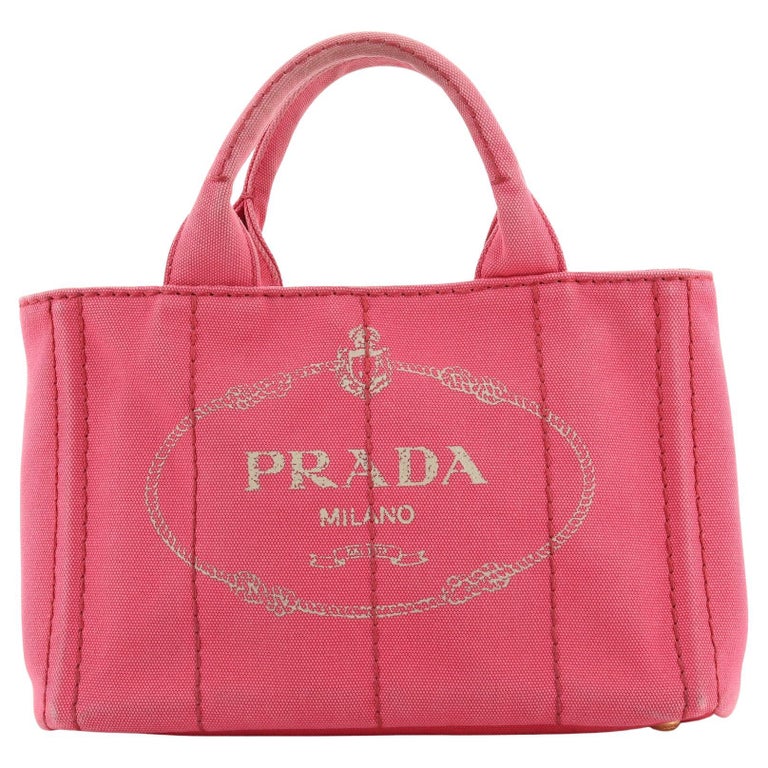 Prada Canapa Convertible Tote Canvas Mini at 1stDibs | prada canapa tote