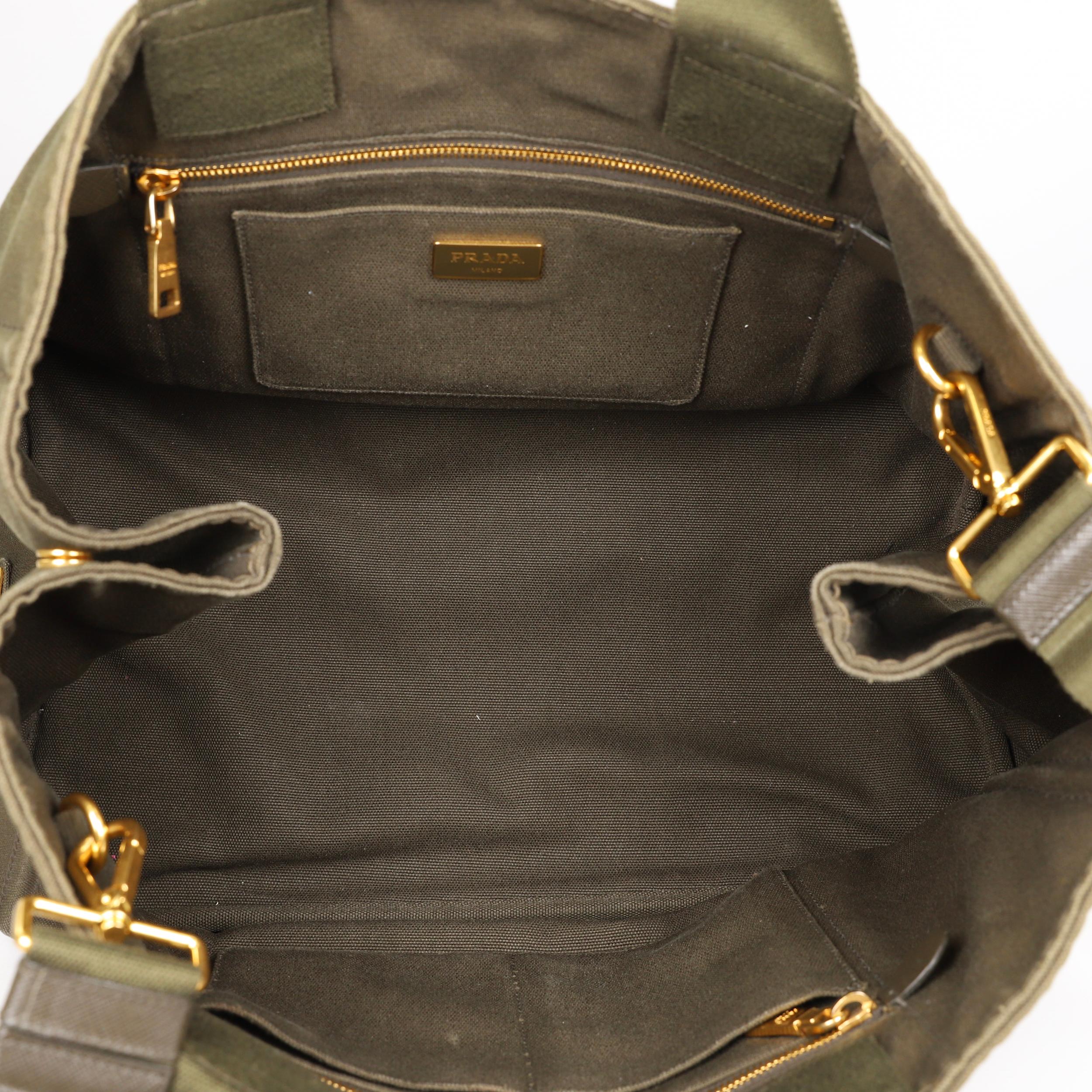 Prada Canapa Tote For Sale at 1stDibs