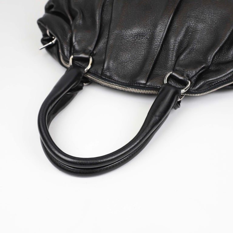 Prada Cervo Antik Leather handbag For Sale at 1stDibs