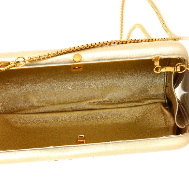 Prada Classic Box Clutch Leather at 1stDibs