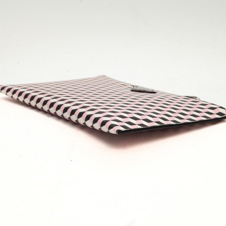 PRADA Clutch With Black, Pink And White Patterns at 1stDibs | prada ...